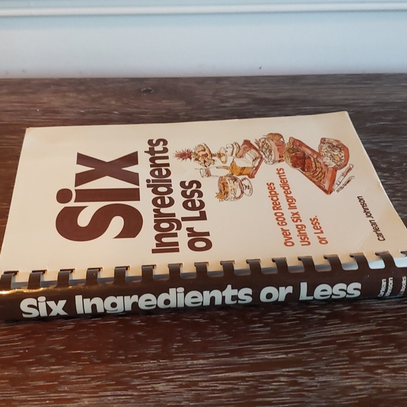 Kitchen | Vintage Six Ingredients Or Less 1988 Cookbook Carlean Johnson ...